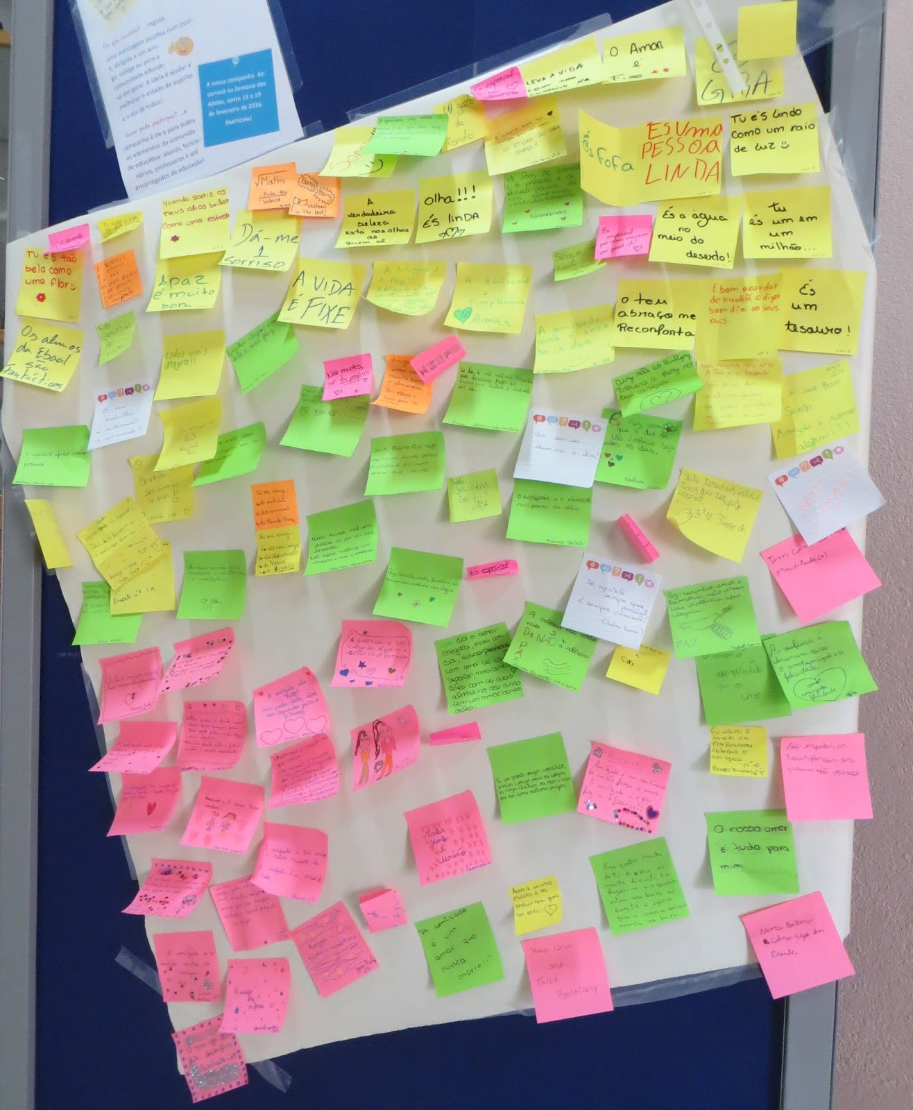 Navegando pelas Bibliotecas...: Positive Post-it Campaign