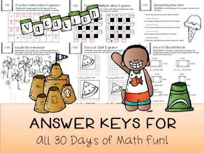 Kelly McCown: Summer Math Packet 4th Grade to 5th Grade