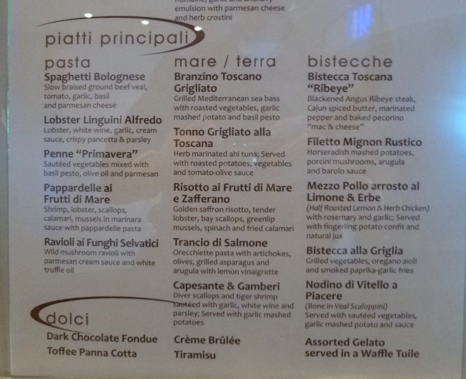 Transatlantic on Solstice from a Celebrity Newcomer: Menus April 16 ...