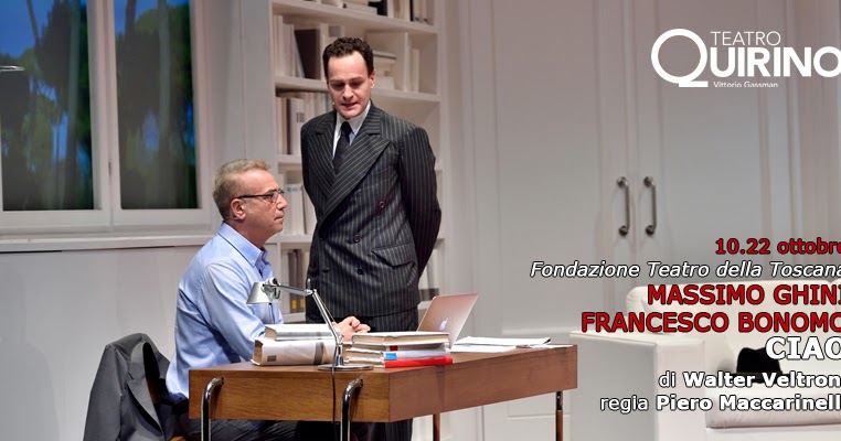 "Ciao" di Walter Veltroni con Massimo Ghini e Francesco Bonomo al ...