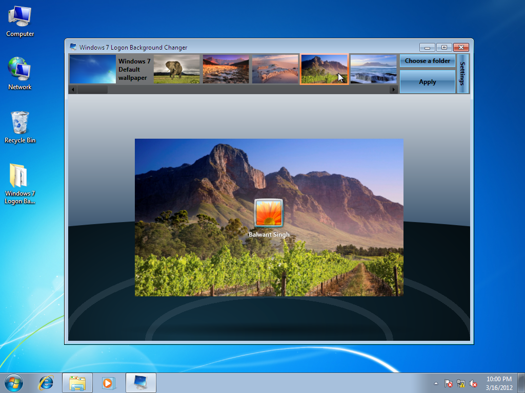 Windows Security and Hacking: How to change windows 7 logon screen