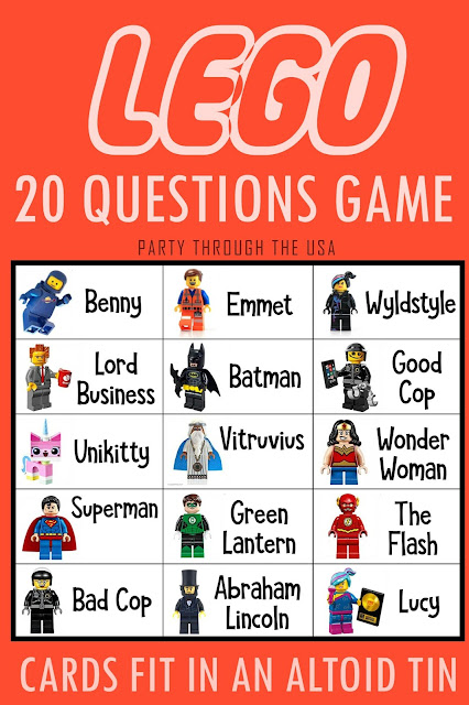 Lego Movie Franchise 20 Questions Game