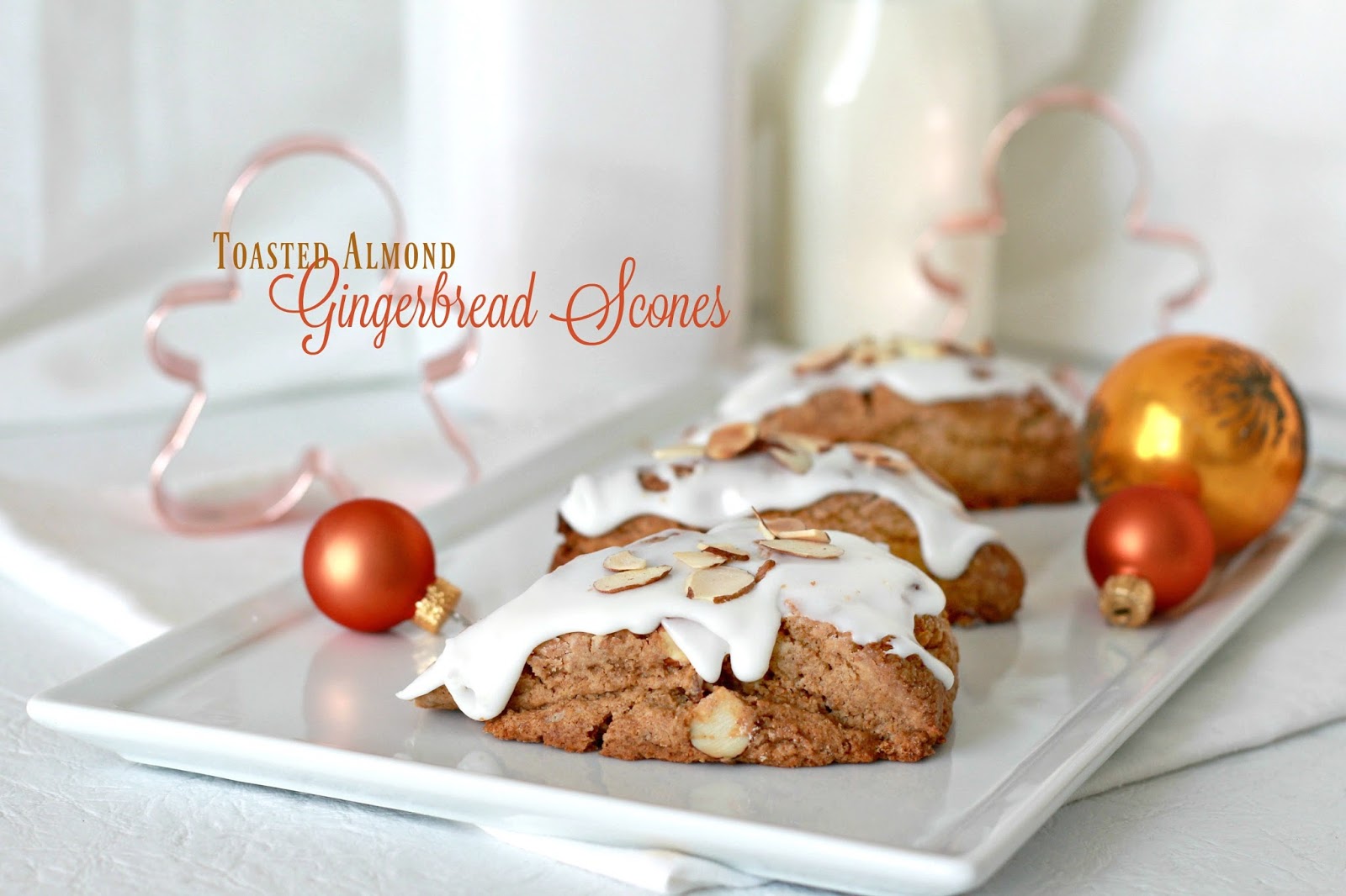 Toasted Almond Gingerbread Scones - Grateful Prayer | Thankful Heart