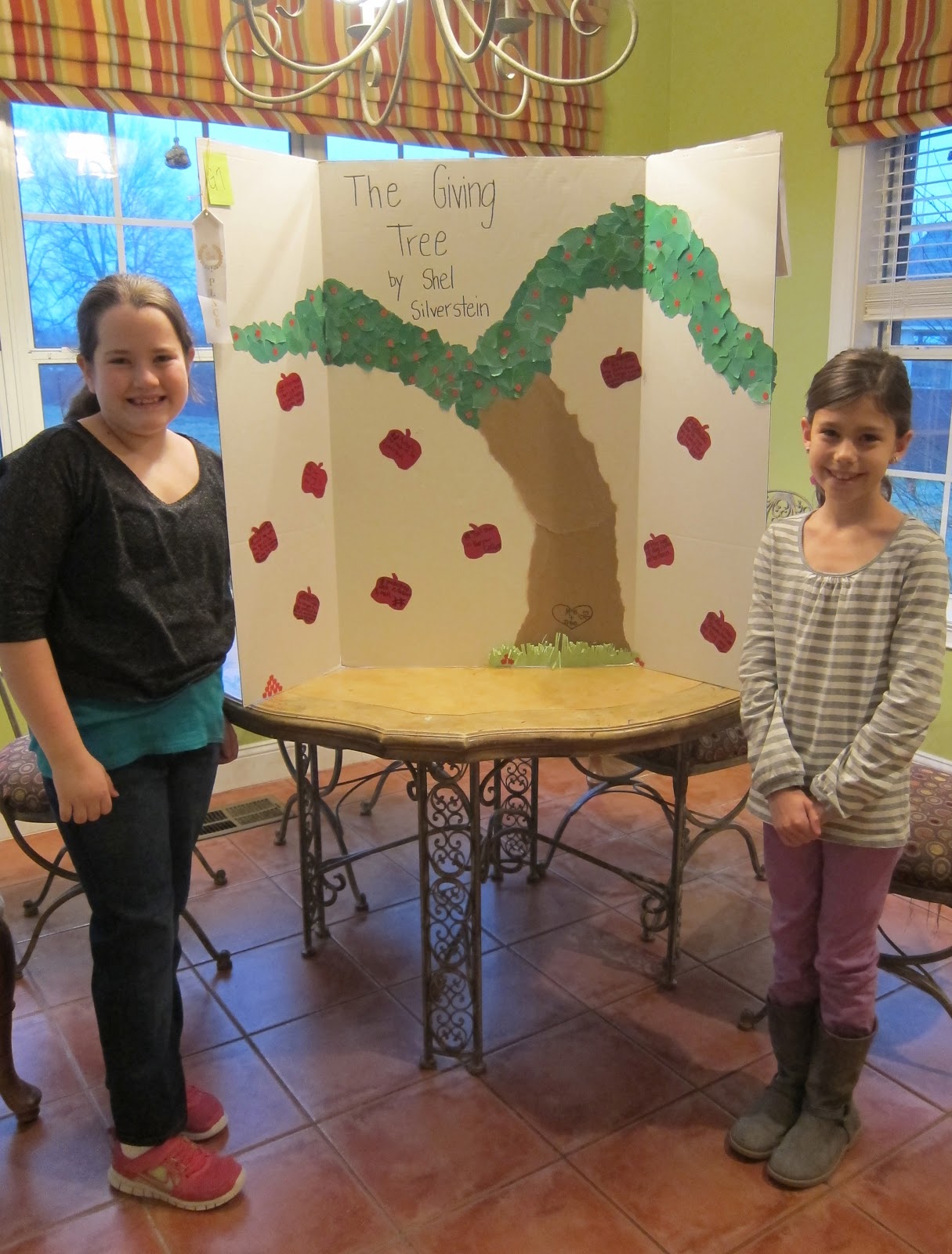 { all six of us }: { 4th grade reading fair }