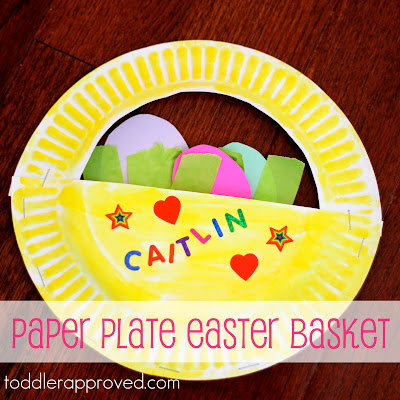 Toddler Approved!: Paper Plate Easter Basket