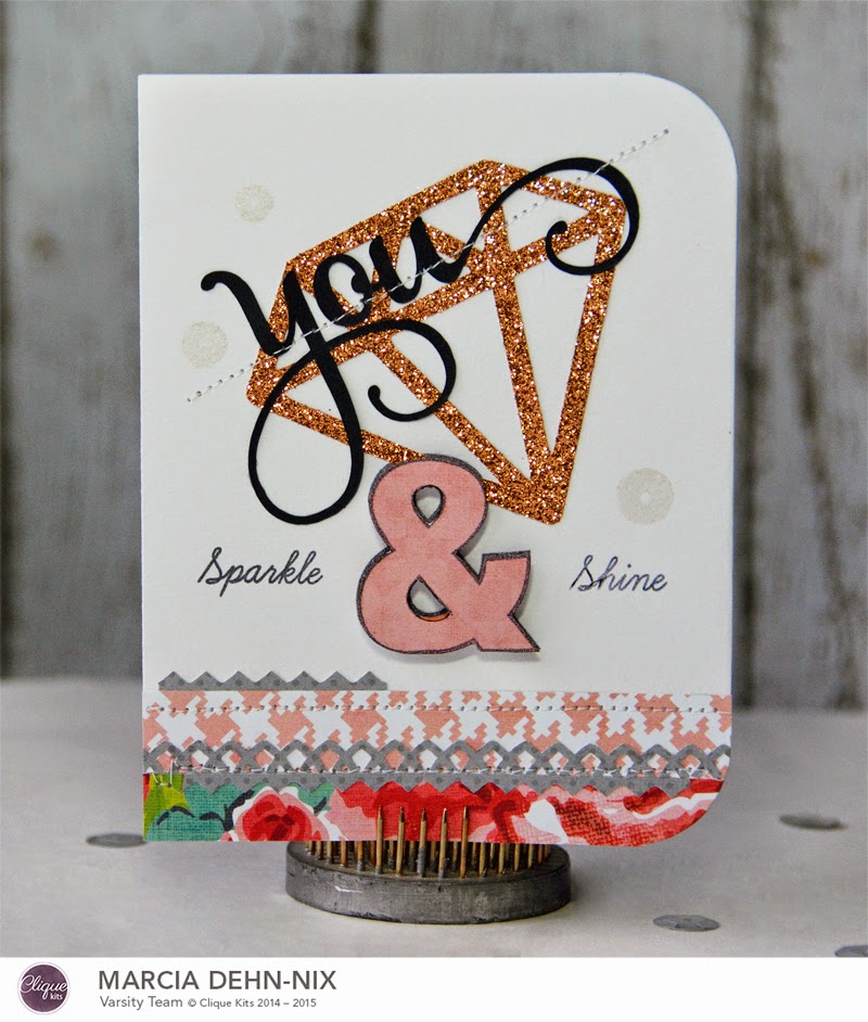 One Scrap at a Time: Sparkle & Shine cards - Clique Kits