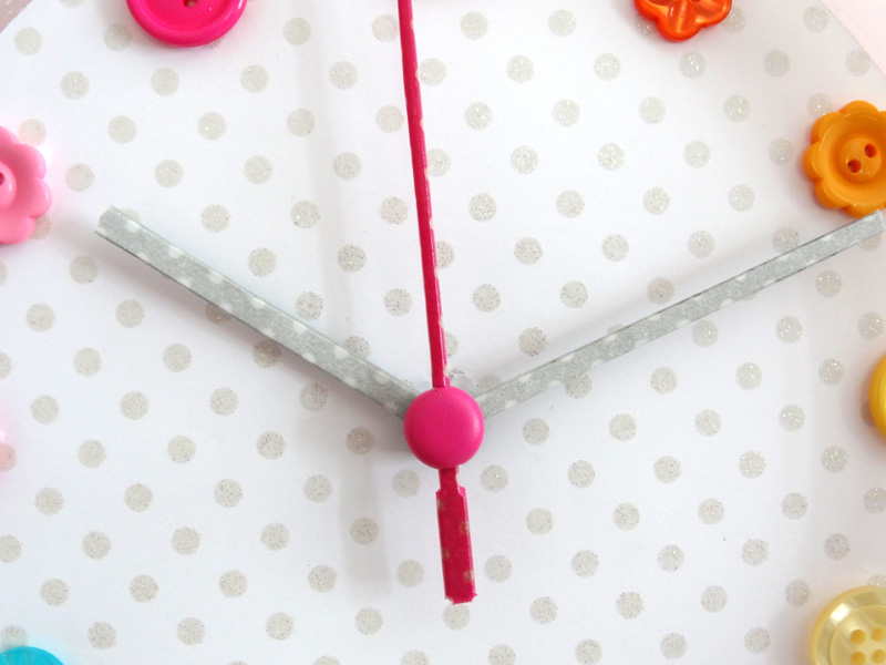 Doodlebug Design Inc Blog: Colorful Button Clock Tutorial by Amanda