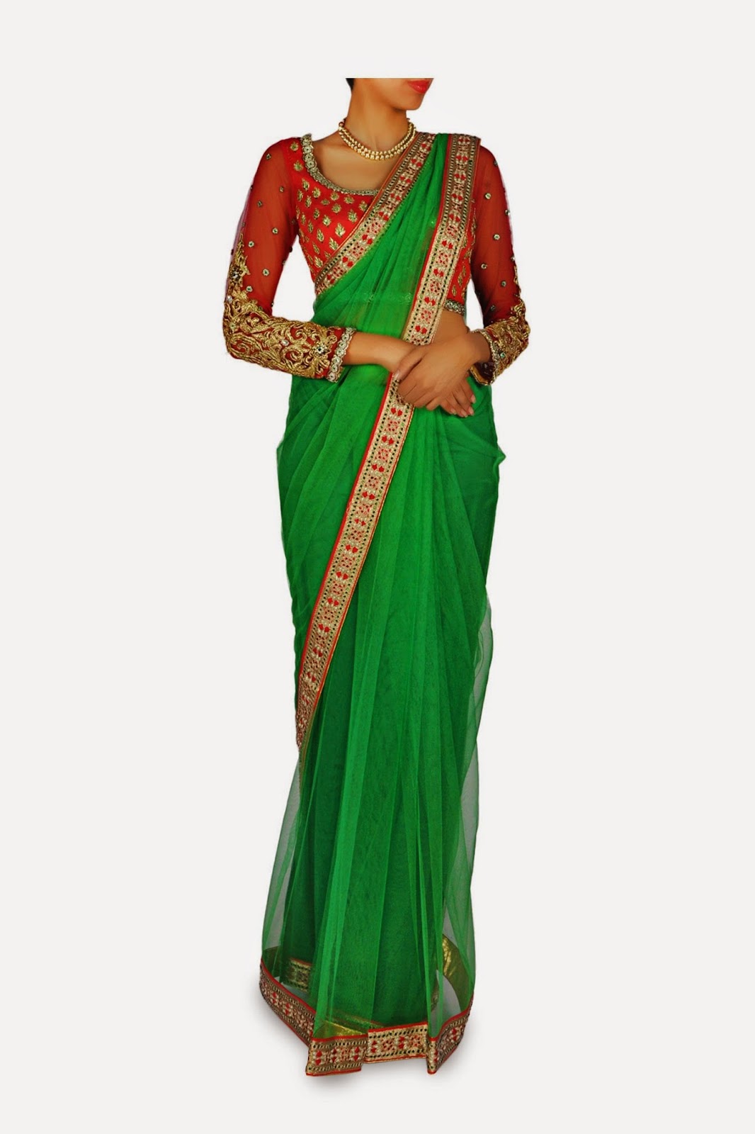 Buy Online Designer Indian Saris - Vega Fashion Mom