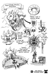 Thousand Sunny: Figurehead, Helm, and Anchors