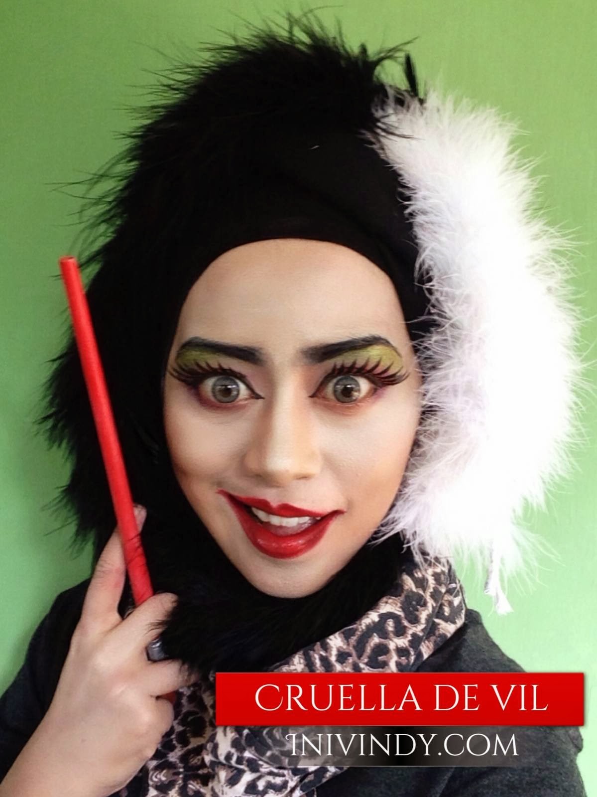 Ini Vindy Yang Ajaib: Cruella De Vil Makeup Tutorial