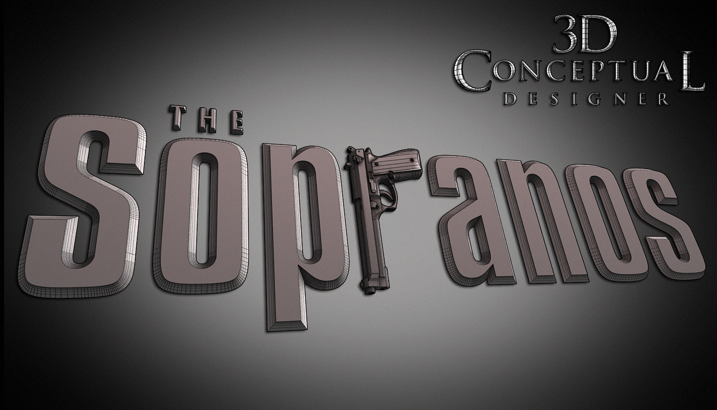 3DconceptualdesignerBlog: Project Review: The Sopranos 3D Logo ...
