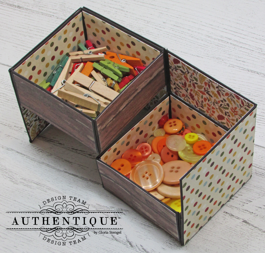 Scraps of Life: Fall-themed Mini Storage Box