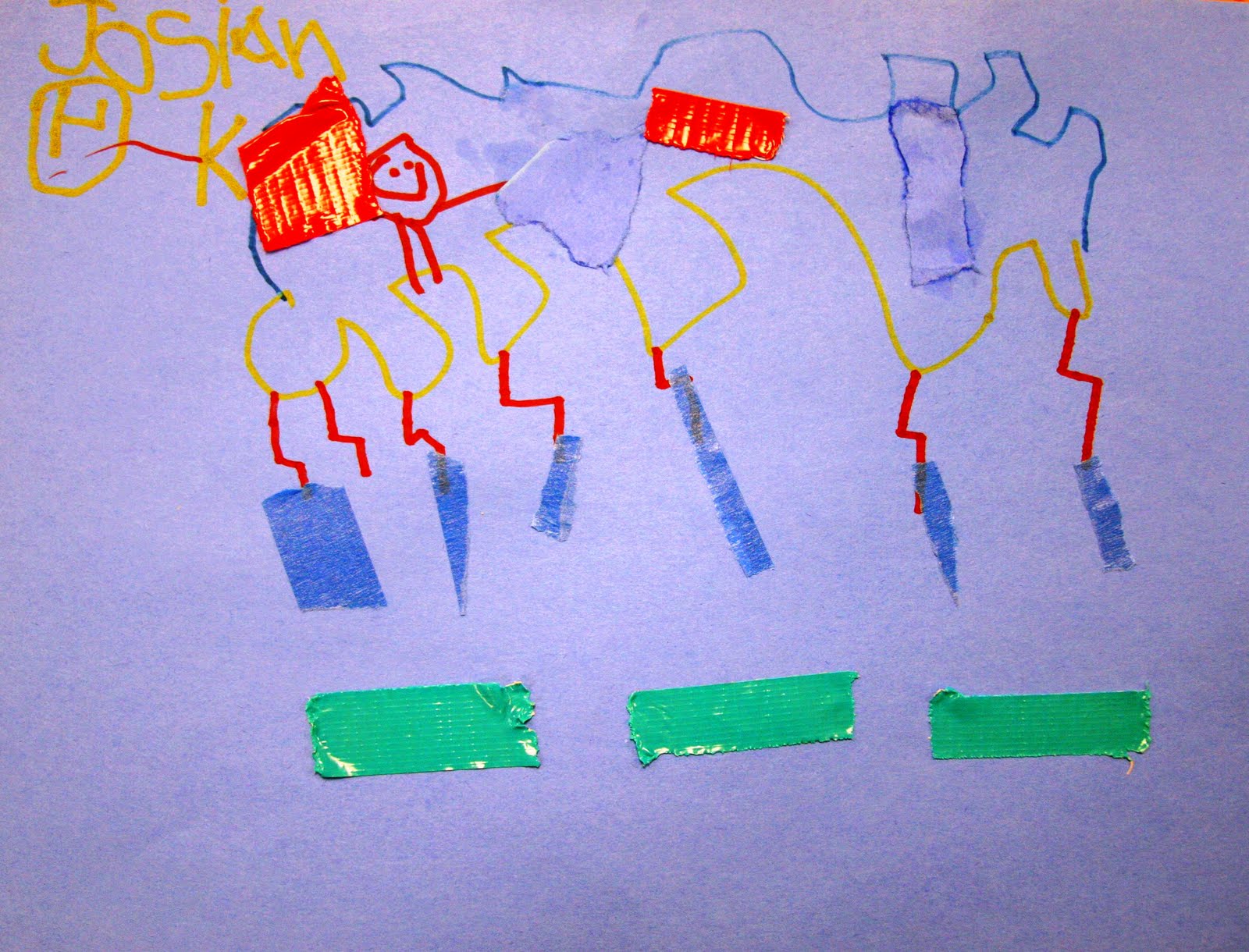 Briargrove Elementary Art Page: Primary Color Mixed-Media Exploration