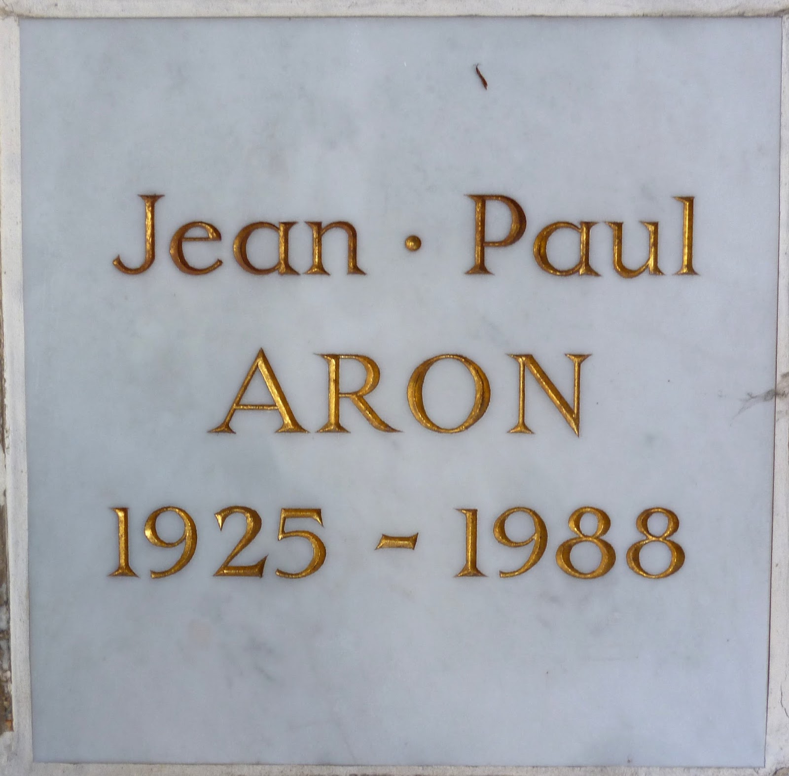 Dr Tony Shaw: Paris 2015: Père-Lachaise Columbarium #1: Jean-Paul Aron