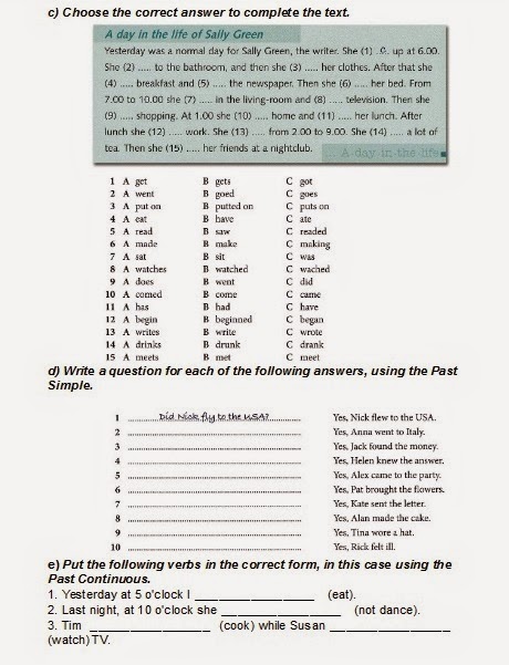 TURN ON YOUR ENGLISH: Simple Tenses Review