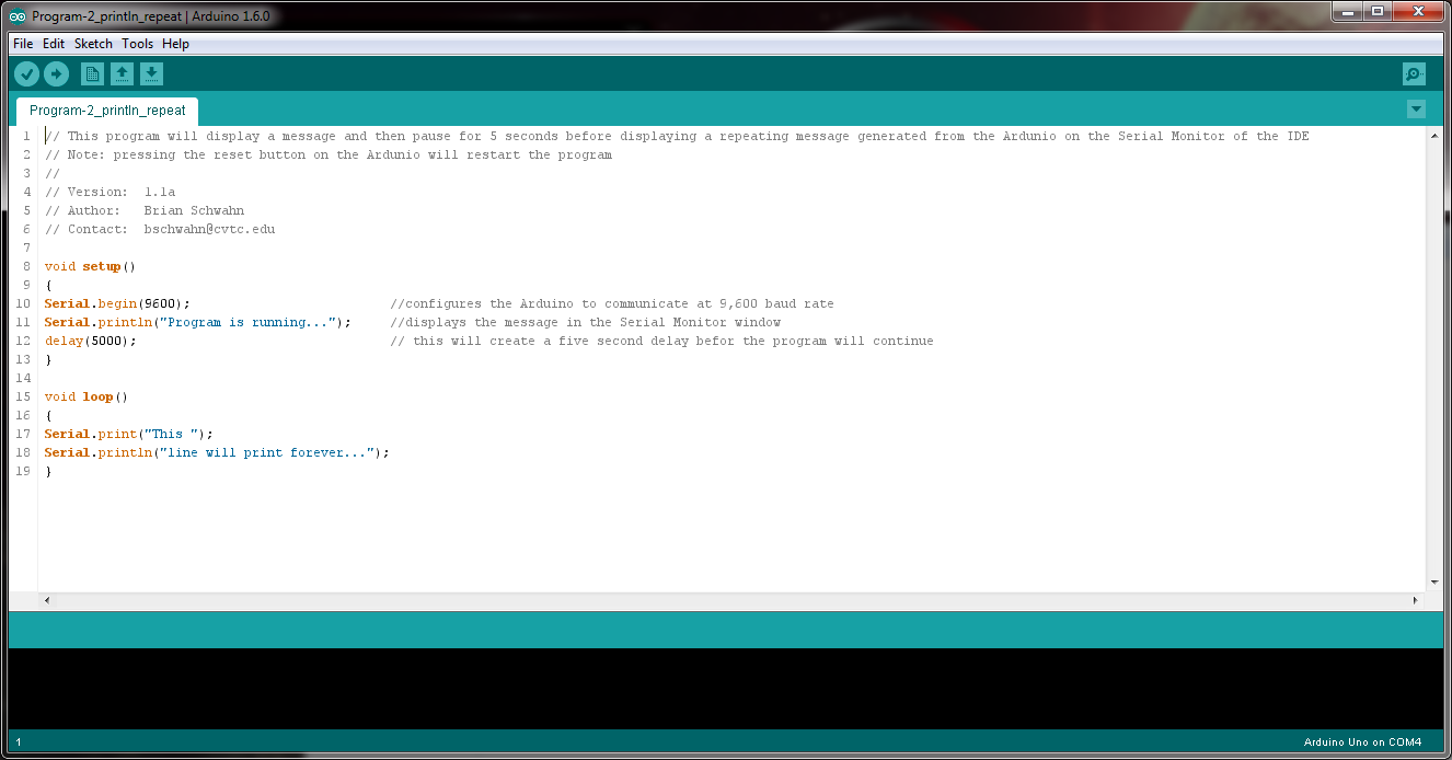 The Nerd Bench: Primer on using the Arduino
