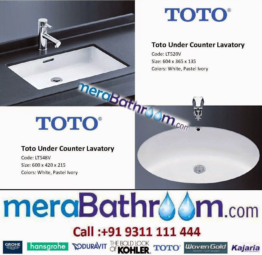 www.MeraBathroom.com: Toto Under Counter Lavatory