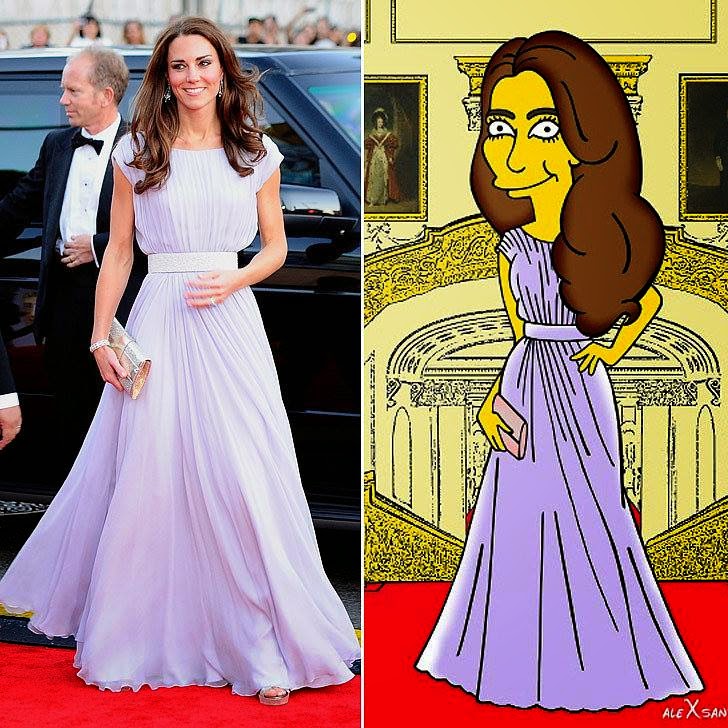 All About Kate Middleton's: Kate with Styled by The Simpsons.