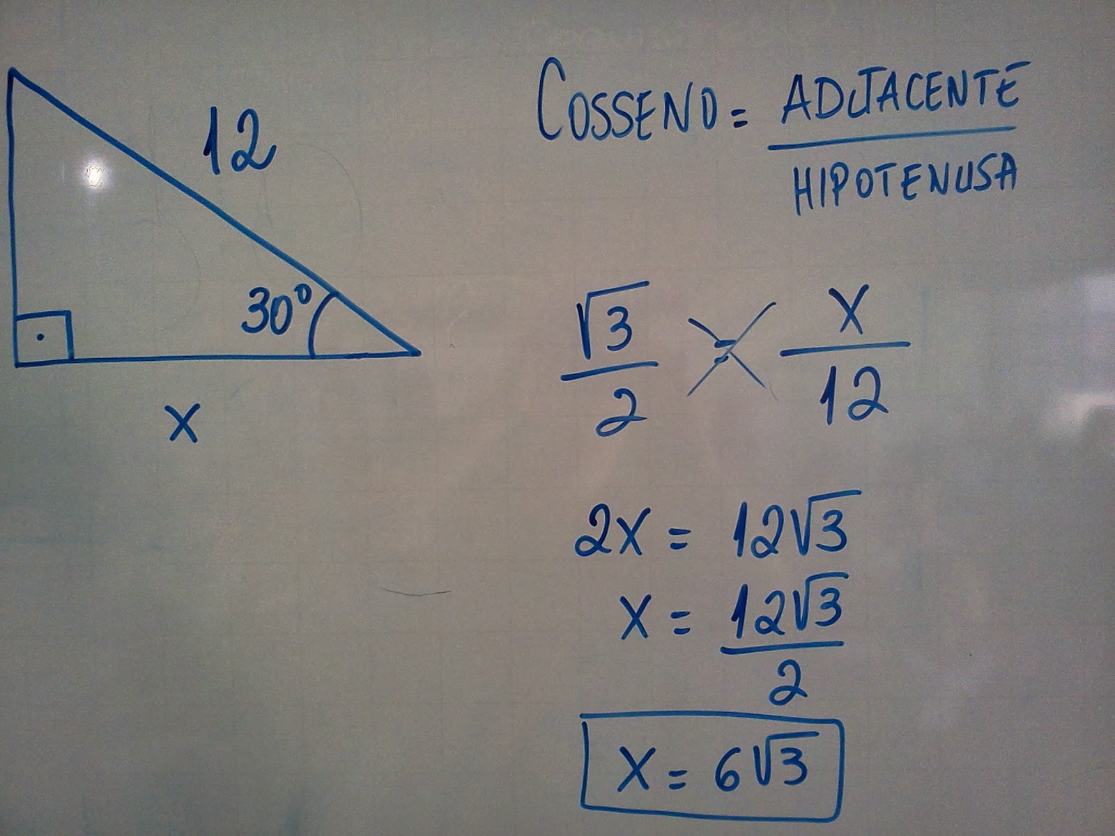 -E0372 - EXERCÍCIO DE RAZÕES TRIGONOMÉTRICAS: COSSENO