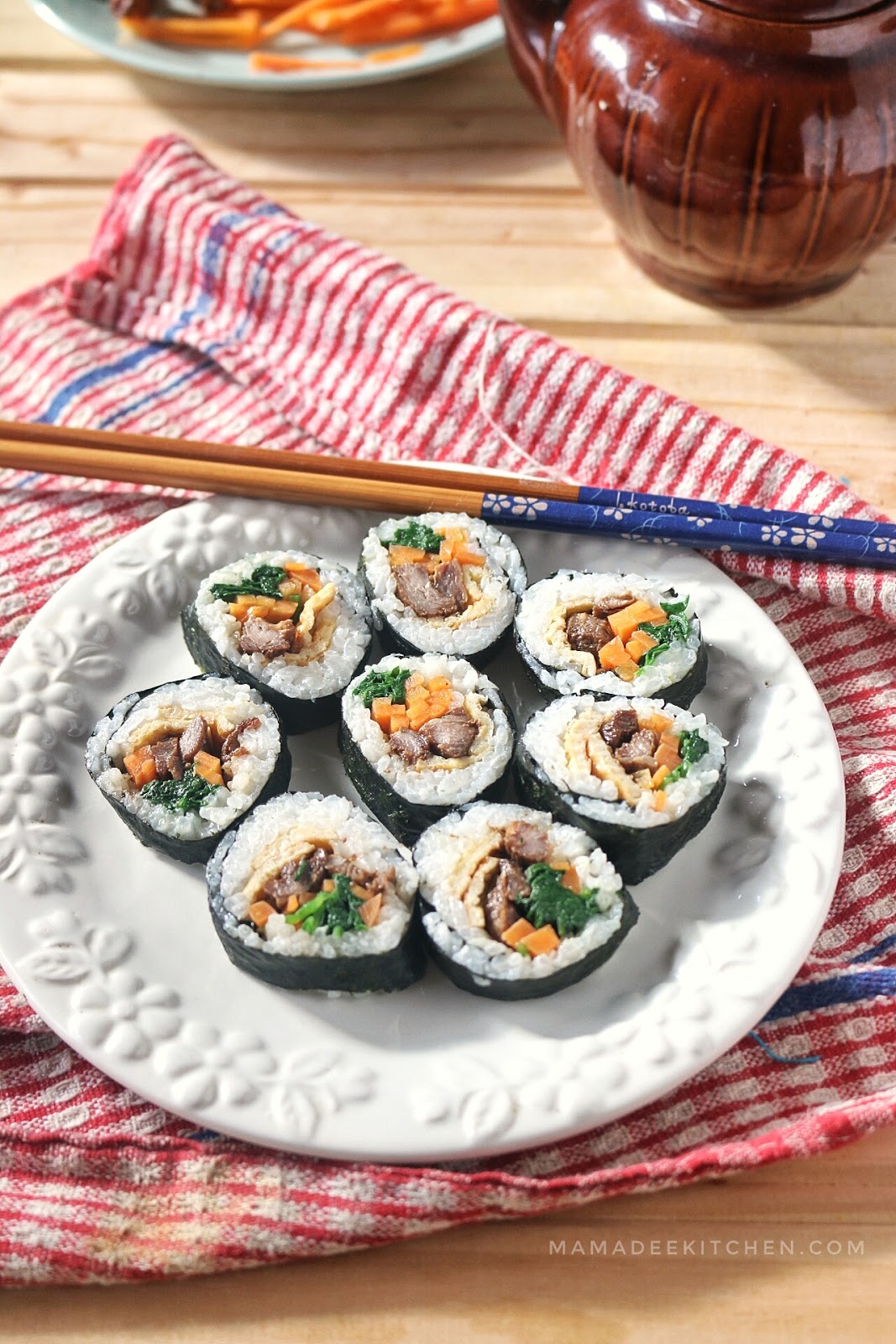 mamadee's kitchen: Kimbap / gimbap Korean sushi