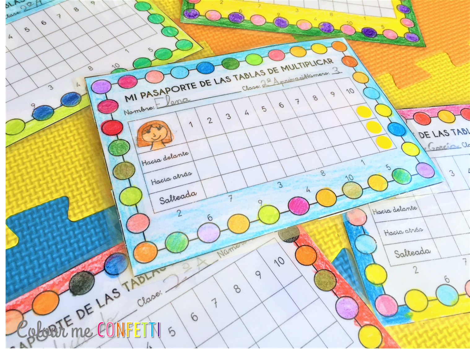Pasaporte de la multiplicación ♥ Multiplication passport - Colour me ...