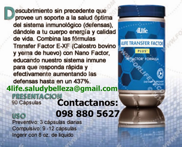Comprar Transfer Factor Plus de 4Life en Ecuador