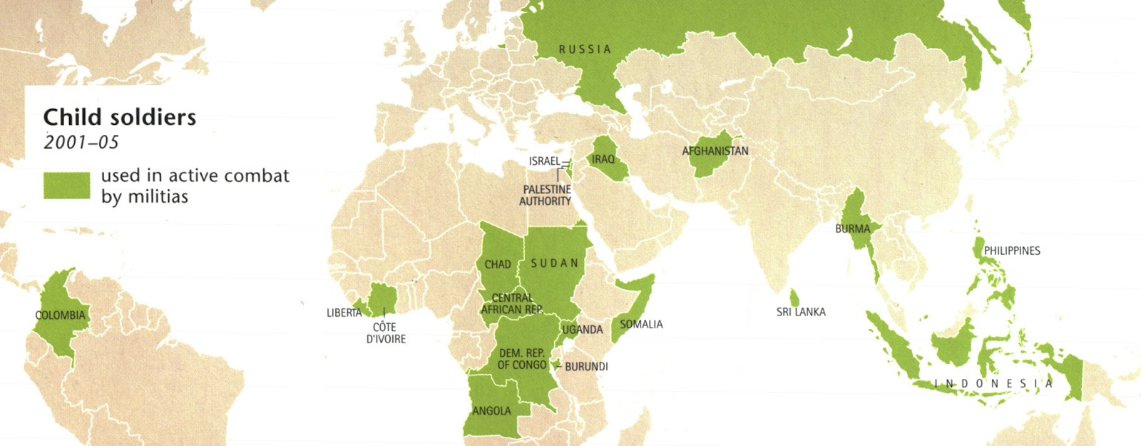 Child Soldiers Map