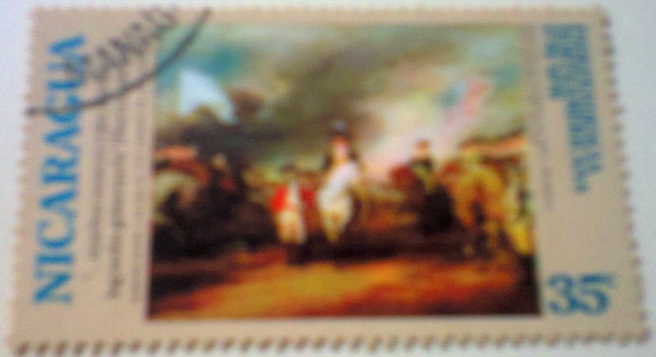 FLAGS and STAMPS: White Flag; Flag of Truce or Surrender