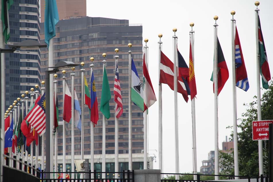 Public Art in Chicago: New York City: Sculptures at United Nations Plaza..