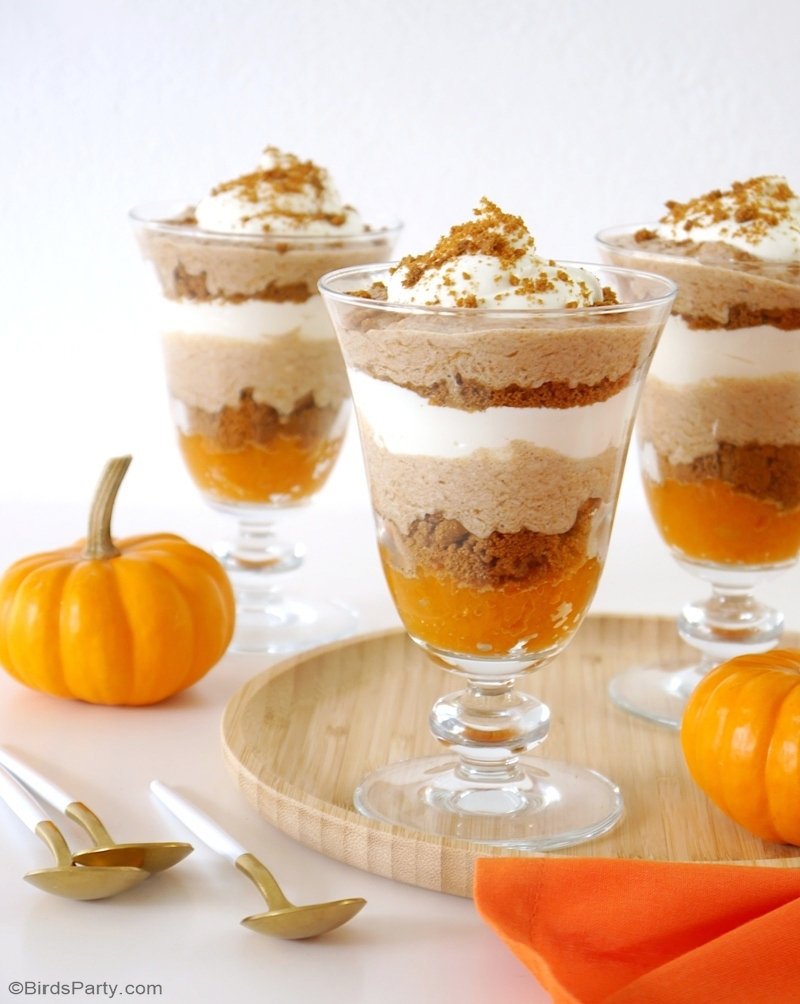 No-Bake Pumpkin Spice Parfaits Recipe - Party Ideas | Party Printables Blog