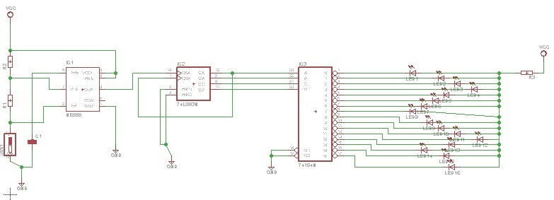 .: MEMBUAT RANGKAIAN RUNNING LED