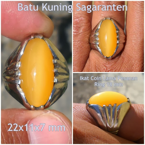 Lapak Batu Antik ( LBA ): AK173- SOLD- Batu Kuning Sagaranten - Antik