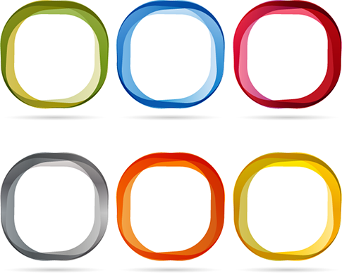 Marcos modernos y coloristas | Vector Clipart