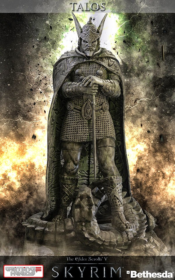 Figurine - The Elder Scrolls V Skyrim statuette Shrine of Talos Gaming ...