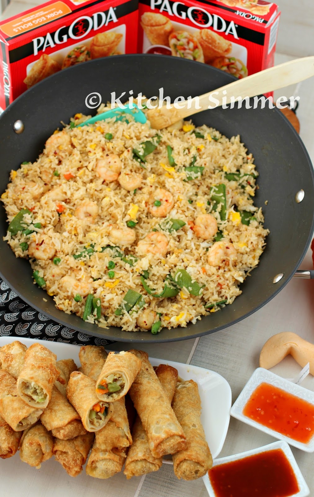 Kitchen Simmer: Easy Shrimp Fried Rice with Pagoda Egg Rolls # ...