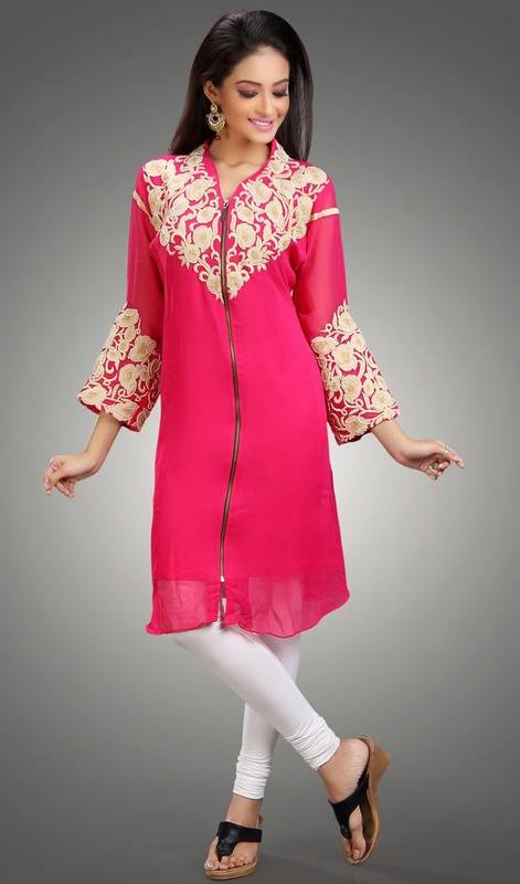 Kaneesha Tunic Tops 2015-2016 | Vibrant Drapes of Formal Wear Tops And ...
