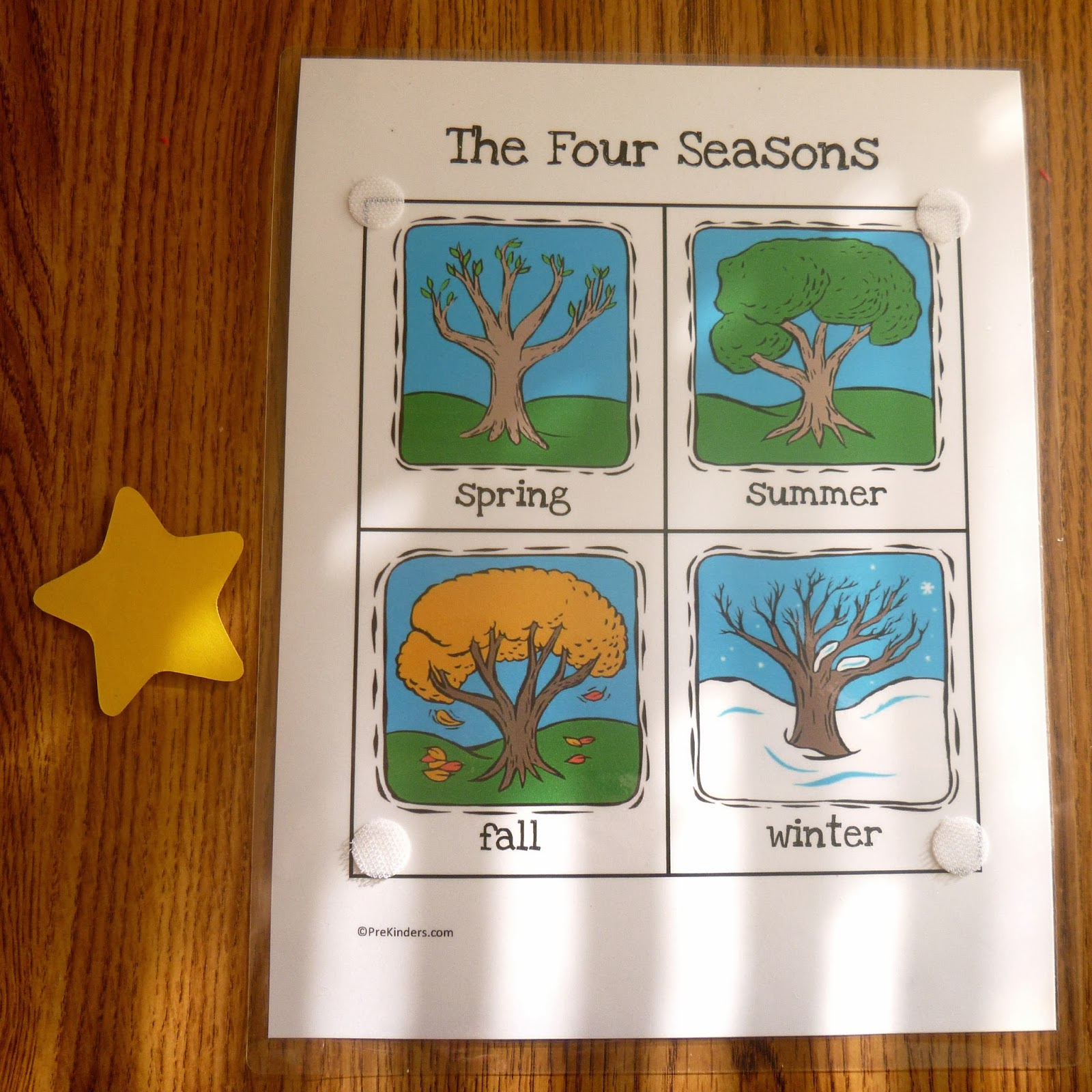 A Mom Knows Mess: Seasons Activity