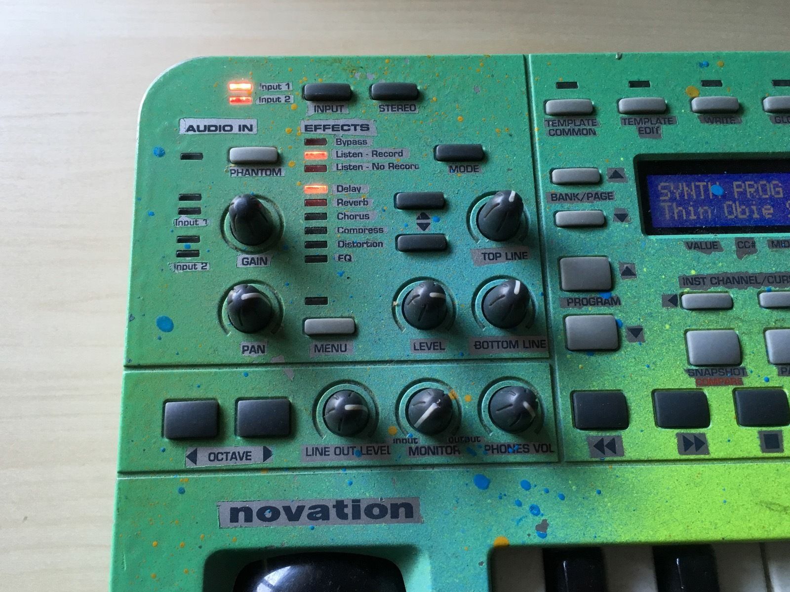 MATRIXSYNTH: Custom Painted Novation X-Station 25