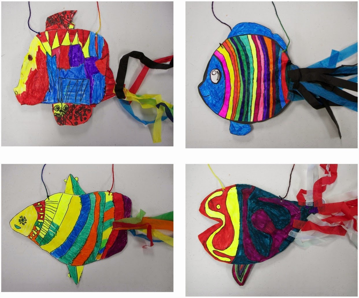 The Rolling Artroom: Stuffed Hanging Fish (1-3 Grade)