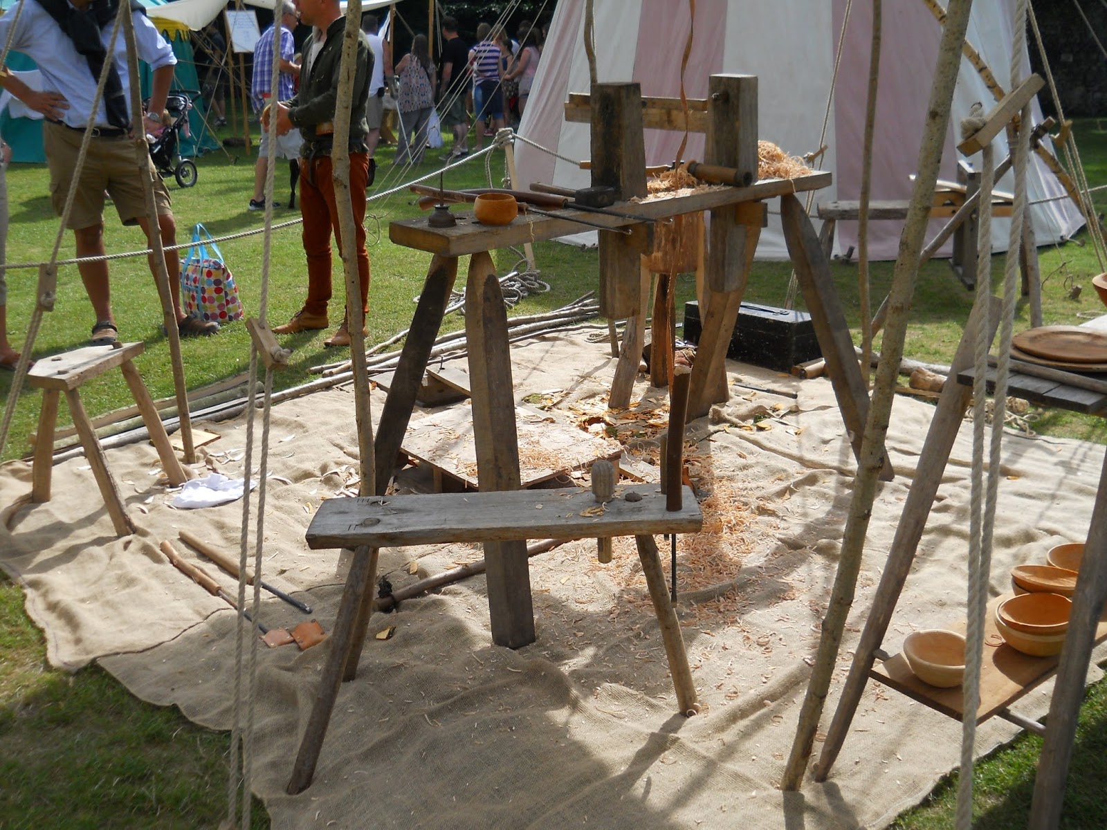 Bowl turning on a pole lathe, jousting, birds of prey and an unlucky ...
