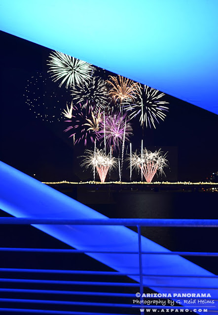 Arizona Panorama: 2013 Independence Day Fireworks Celebration