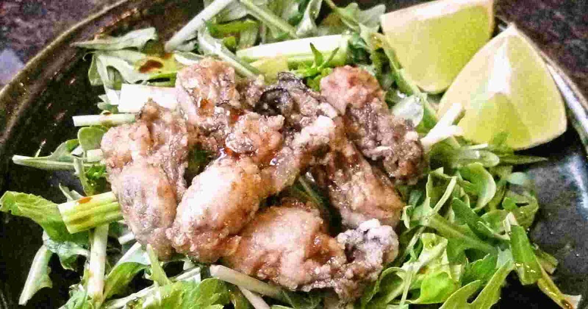 Recipes for Tom: Kaki no karaage sarada / deep-fried oyster salad