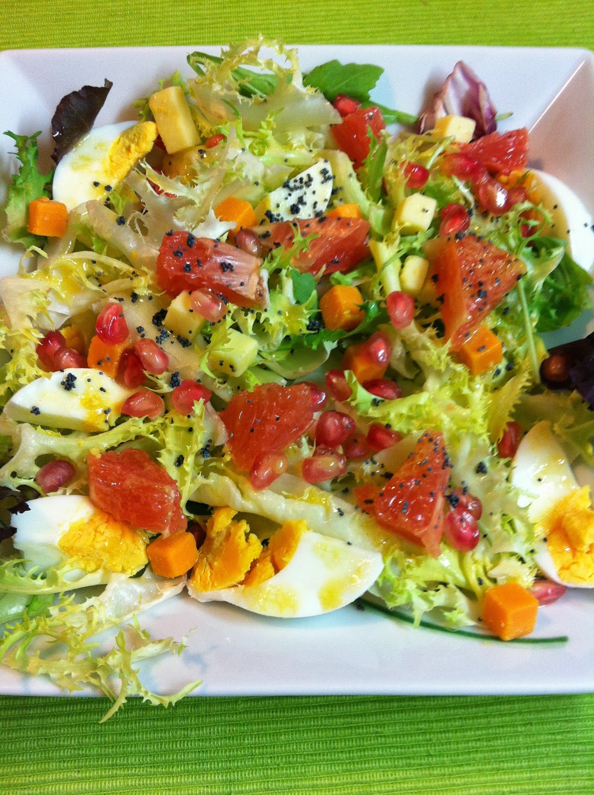 Las Recetas De Martuka Ensalada De Pomelo Escarola Y Granada