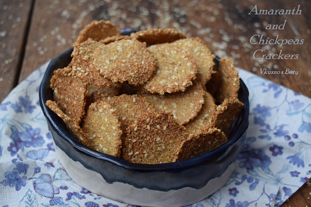 Крекери от амарант и нахут - Amaranth and Chickpeas Crackers