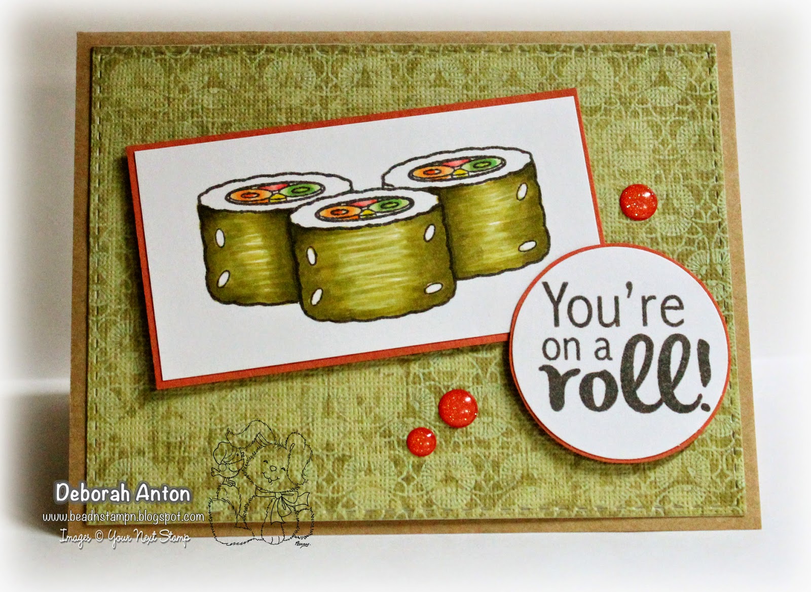 Beadn&Stampn: You're On A Roll! YNS DT Dare