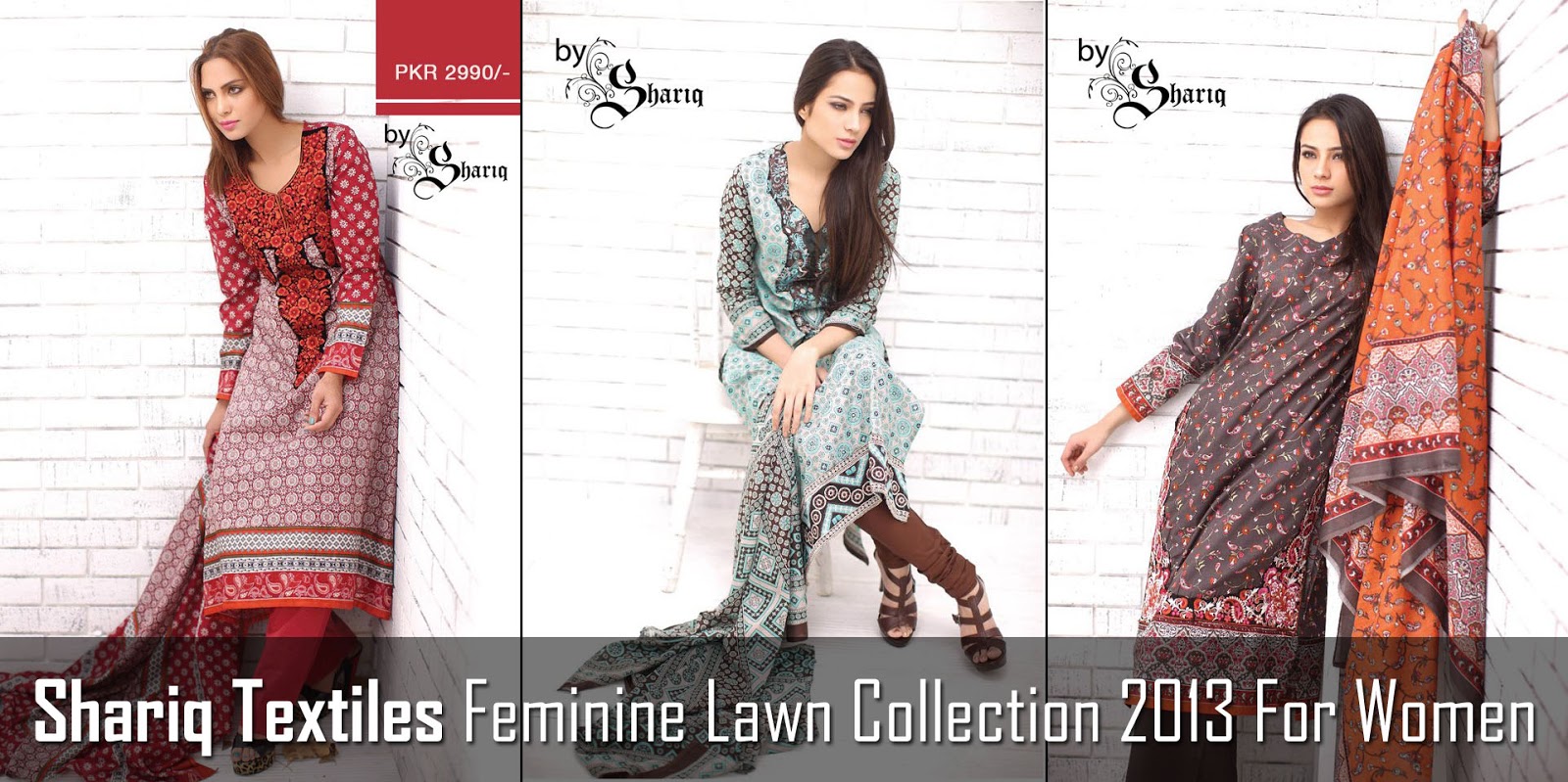 Shariq Textile Feminine Lawn Collection 2013 For Women - Style Hunt World