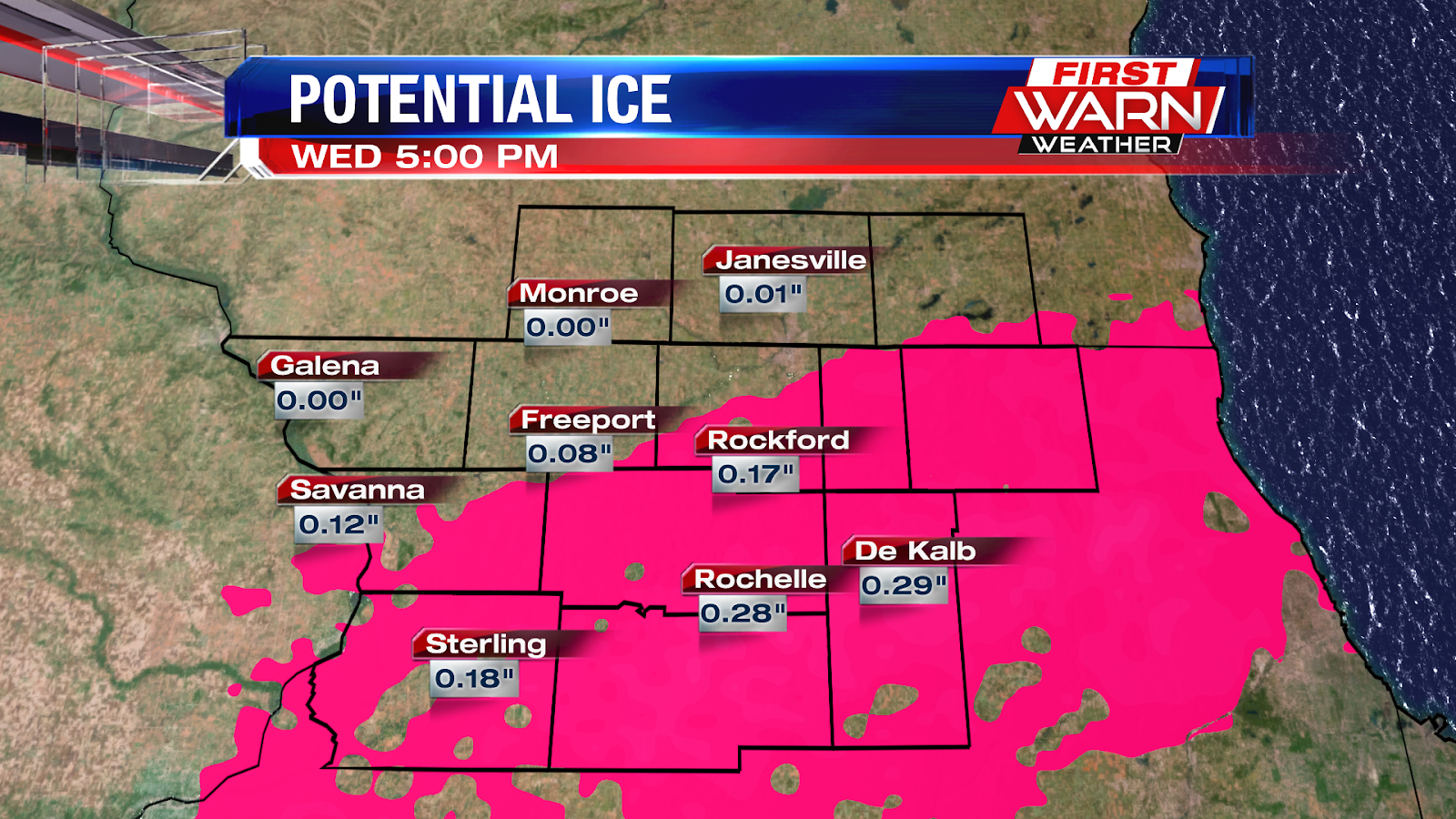 First Warn Weather Team: Heavy Sleet and Freezing Rain Tuesday Evening