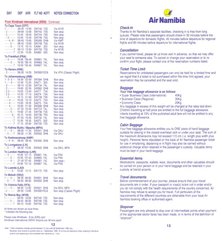 Airline memorabilia: 2011