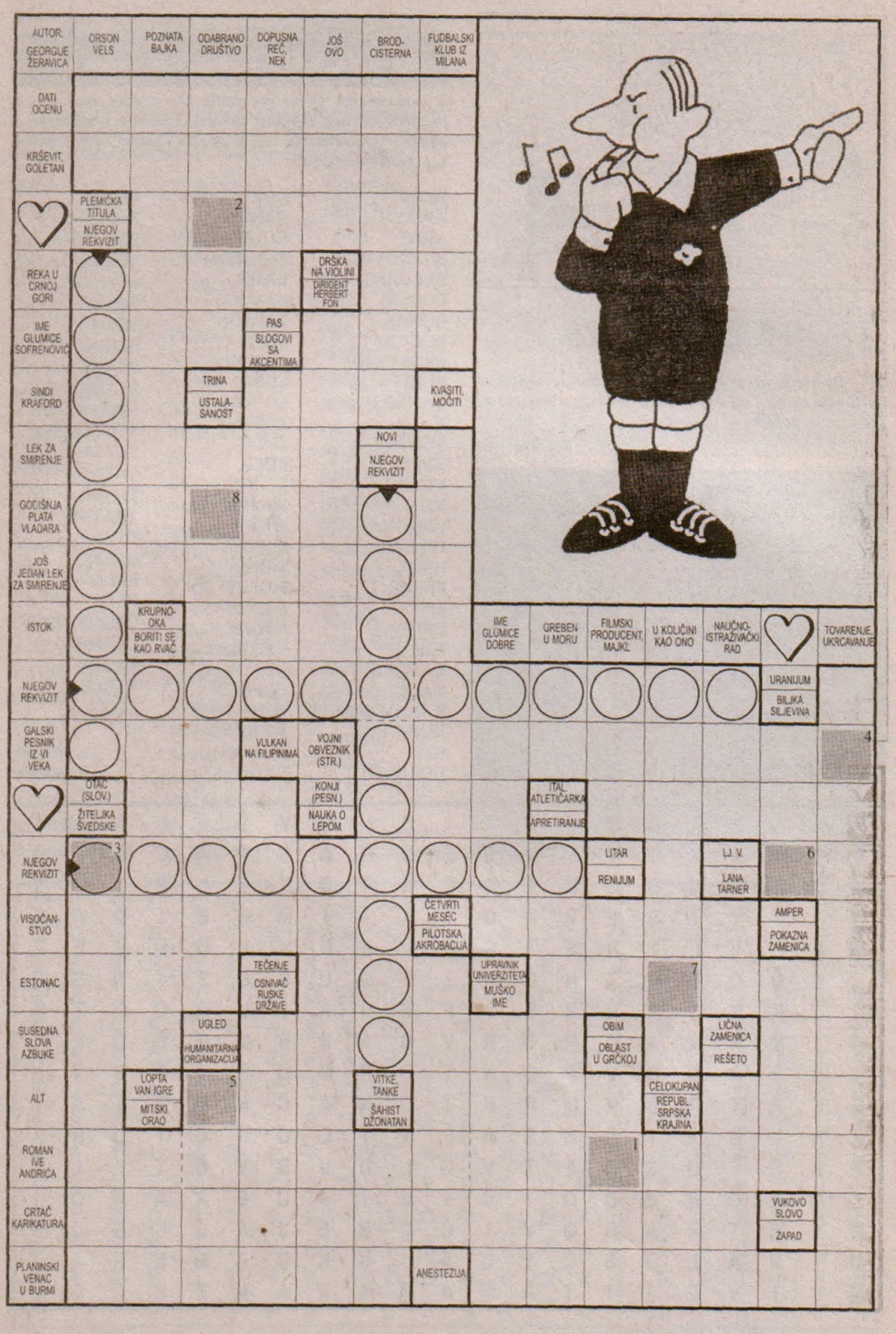 МИРОСЛАВЉЕВА ЕНИГМАТИКА: SKANDINAVKA I UKRŠTENE REČI