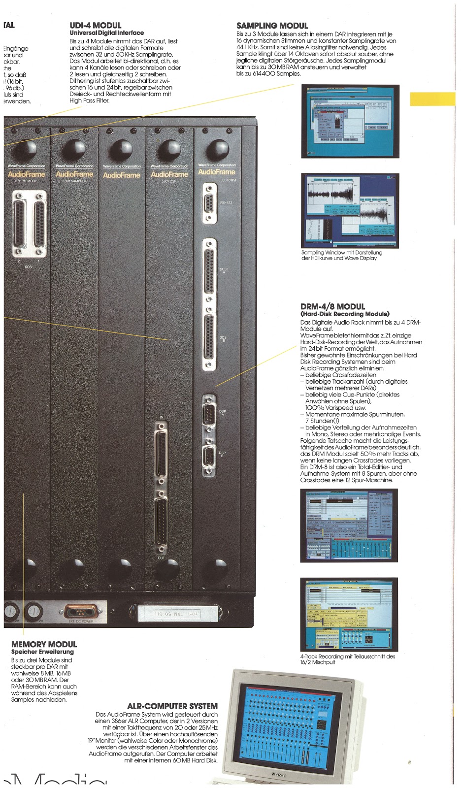 MATRIXSYNTH: German WaveFrame Corporation AudioFrame Flyer